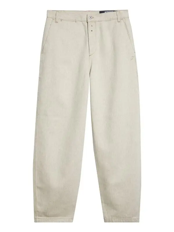 Jacquemus Le De-nîmes Paysan Straight Leg Jeans - Light Beige