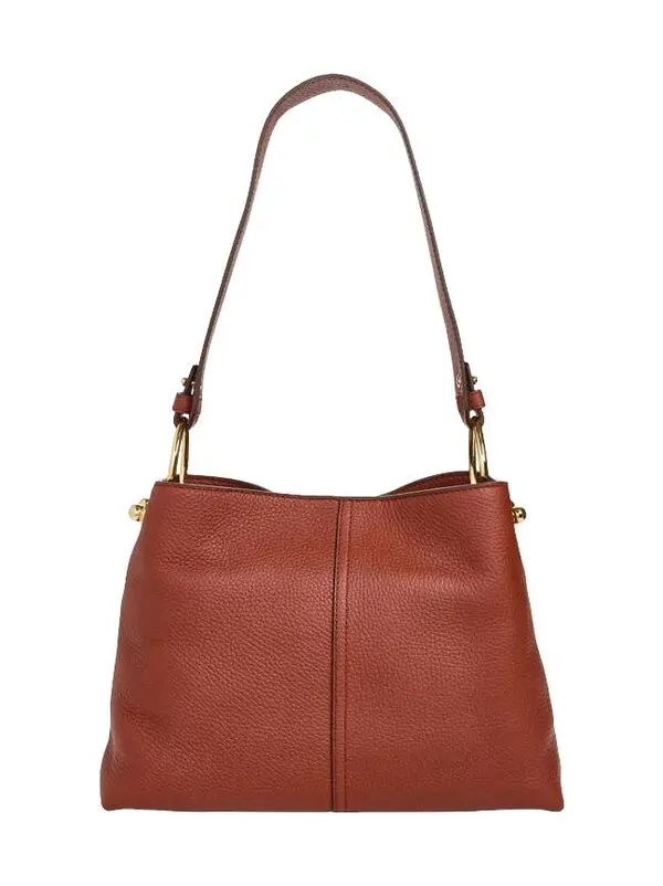 Strathberry Lana Leather Hobo Bag - Walnut