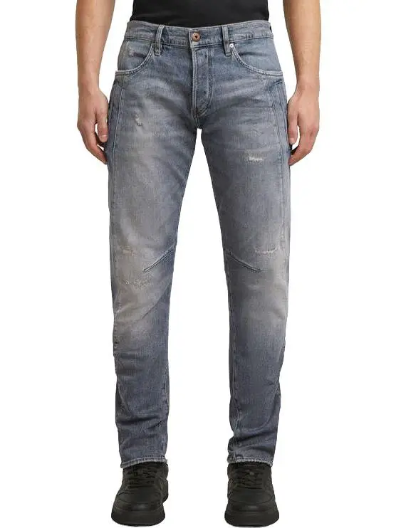 G-star Raw Contour 3d Regular Fit Jeans - Worn In Electric Blue Restored