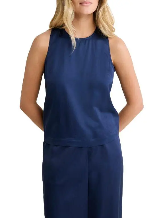 NZ BY NIC AND ZOE Stevie Satin Tank - Ink