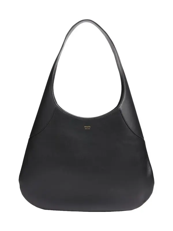 Khaite Large Joan Leather Hobo Bag - 200 Black