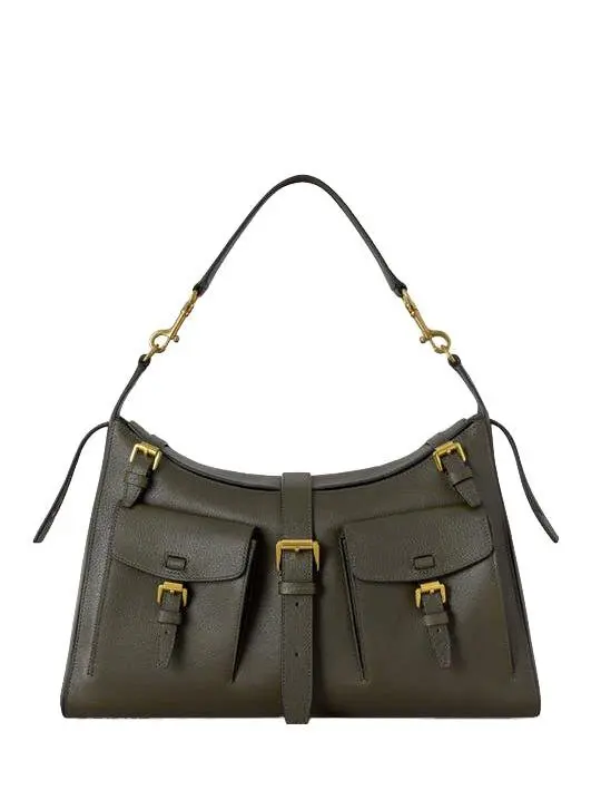 Mulberry Roxanne Leather Shoulder Bag - Juniper Green