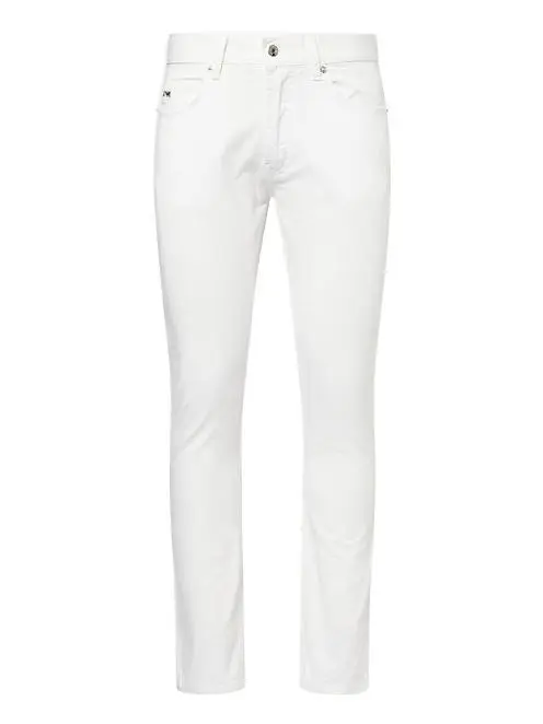 Emporio Armani Regular-fit Slim-leg Denim Jeans - Snow White