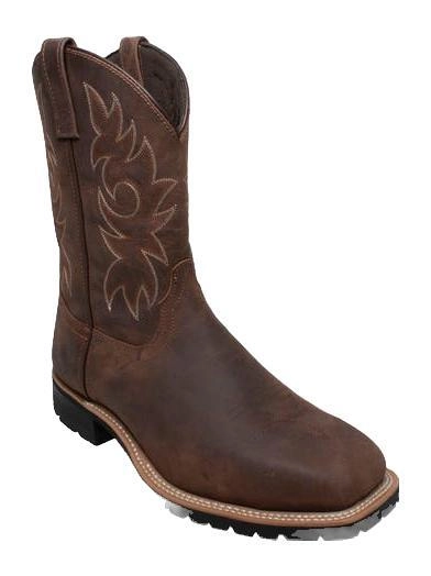 ADTEC Steel Toe Western Boots - Brown