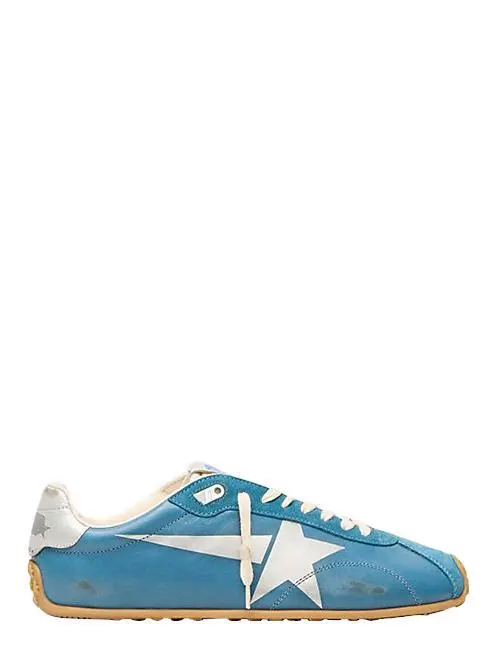 GOLDEN GOOSE Marathon Speed 50962 Leather Trainers - Blue