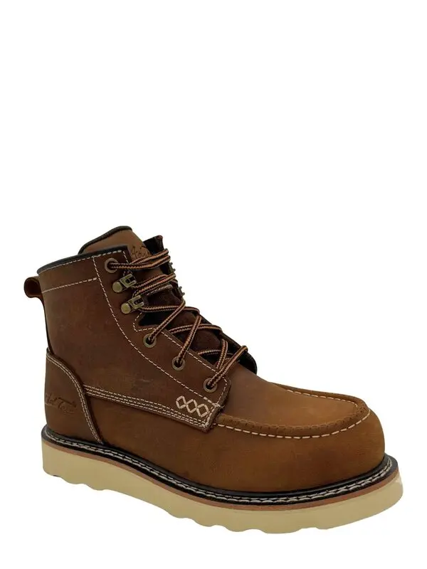 ADTEC Legacy Pro 6" Moc-toe Boots - Brown