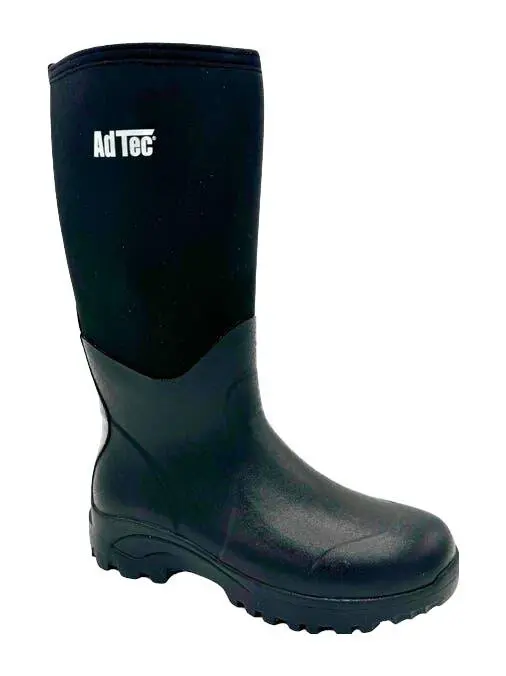 TECS 16" Cement Rubber Soft Toe Boots - Black