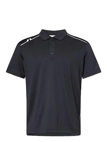 J. Lindeberg Lionel Carryover Woven Polo Shirt - Black