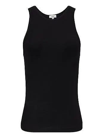 AGOLDE Finch Double-layered Jersey Tank Top - Black