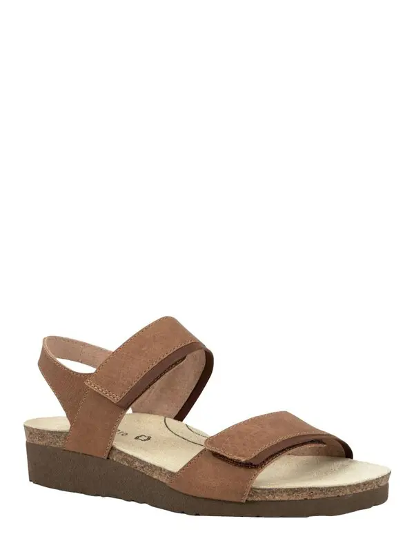 Naot Aisha Arch Pro Sandal - Latte Brown Leather