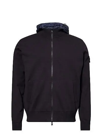 Stone Island Reversible Cotton-nylon Hoody - Navy Blue