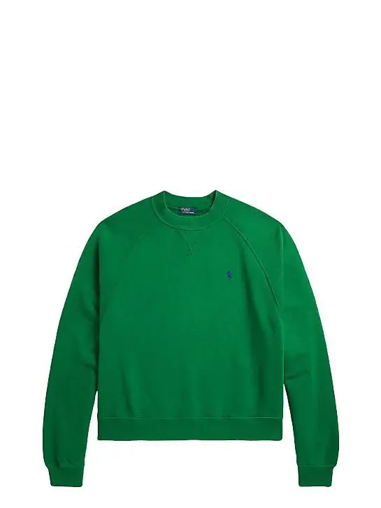 Polo Ralph Lauren Crewneck Logo-embroidered Cotton-jersey Sweatshirt - Fiji Green