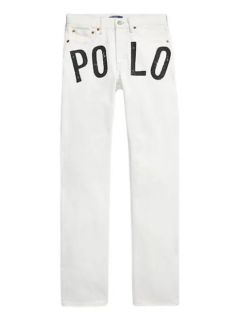 Polo Ralph Lauren Logo-print Straight-leg Jeans - Laurea Wash