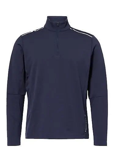 J. Lindeberg Leon Quarter Zip Long-sleeve Top - Navy