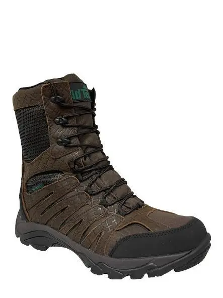 ADTEC 8" Waterproof Hunting Boots With Side Zipper - Brown Camo