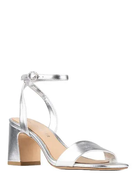 DONALD PLINER Ankle Strap Sandal - Silver