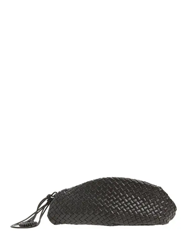 Bottega Veneta Small Onda Intrecciato Leather Clutch - 2006 Espresso