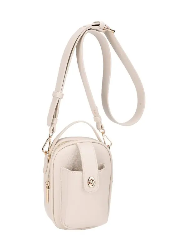 MALI + LILI Parker Faux Leather Crossbody - Bone