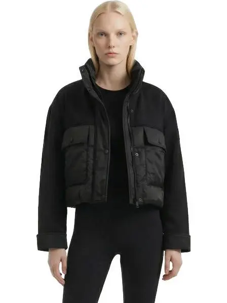 Rudsak Mixed Media Down Jacket - Black