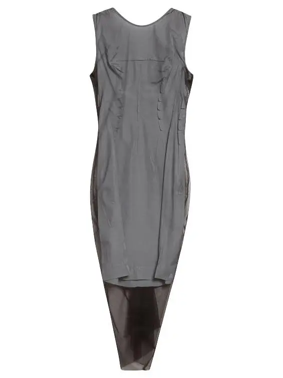 MAISON MARGIELA Sheer Midi Dress - Brown/light Grey