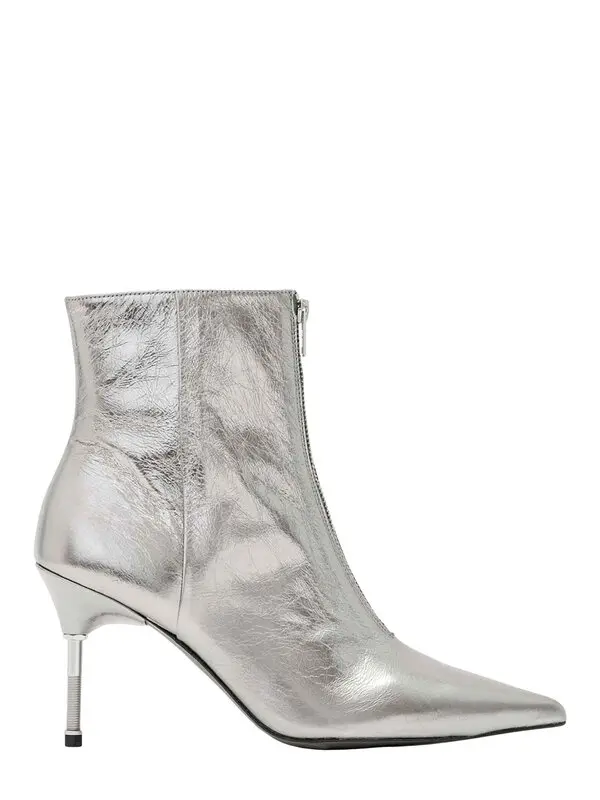 ALLSAINTS Metallic Natasha Ankle Boots - Grey