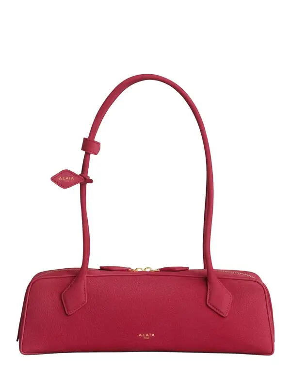 Alaïa Medium Suede Le Teckel Shoulder Bag - Red