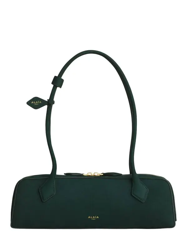 Alaïa Medium Suede Le Teckel Shoulder Bag - Green