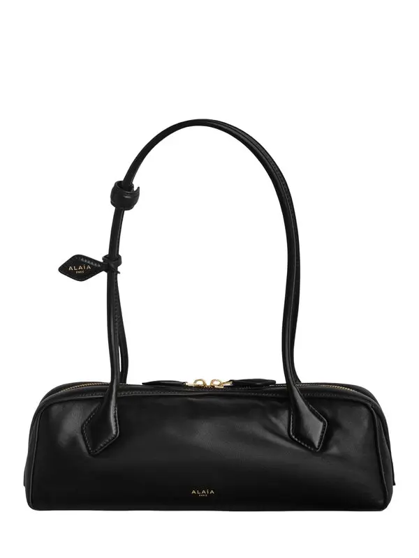 Alaïa Medium Lambskin Le Teckel Shoulder Bag - Black