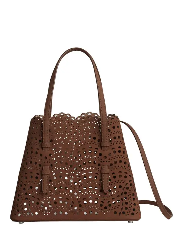 Alaïa Le Mina Vienne Pattern Tote Bag - Brown