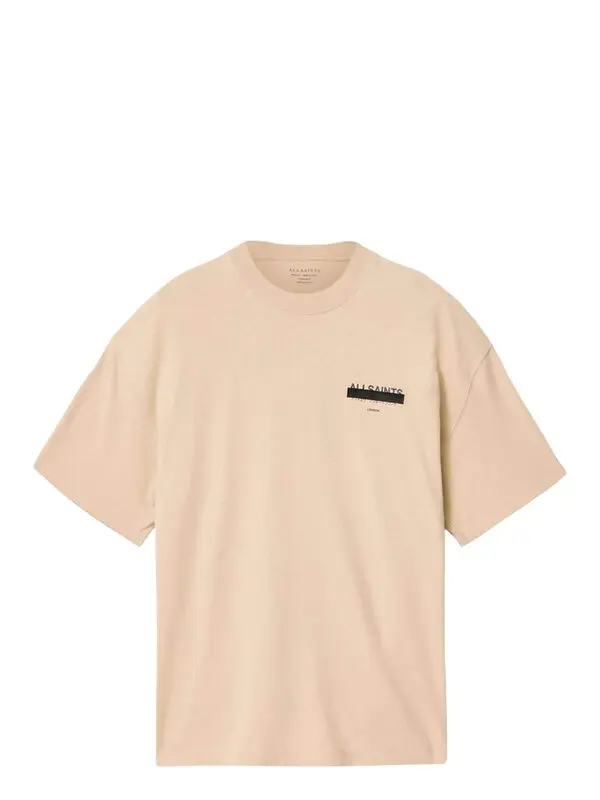 ALLSAINTS Organic Cotton Redact T-shirt - Brown