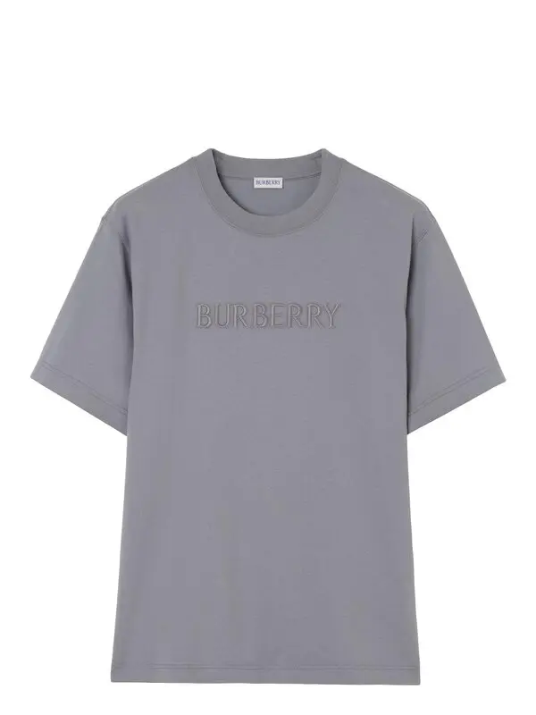 Burberry Cotton Logo T-shirt - Grey