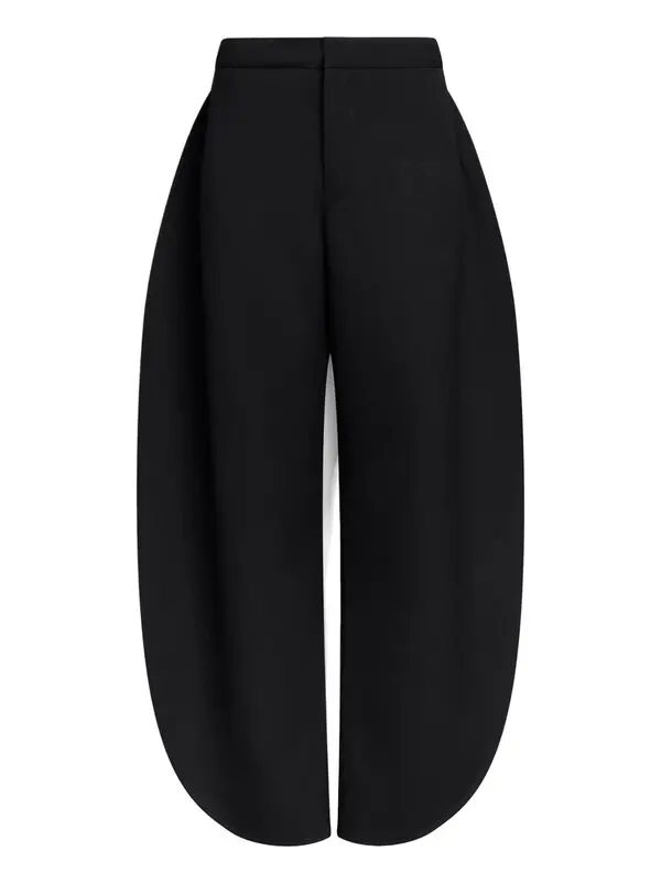 Alaïa Virgin Wool Petal Trousers - Black