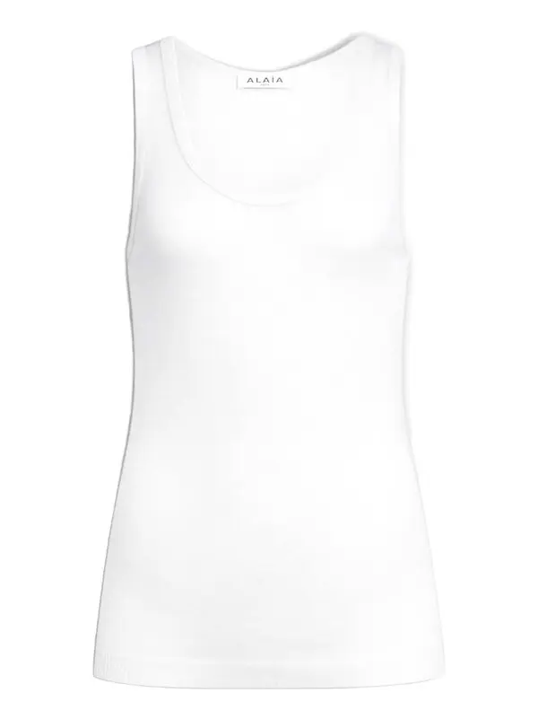 Alaïa Stretch-wool Tank Top - White