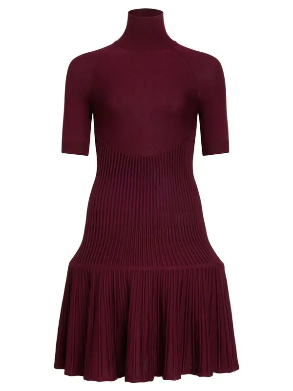 Alaïa Wool-blend Crinoline Mini Dress - Red