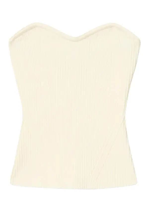 ALLSAINTS Knitted Bandeau Top - White