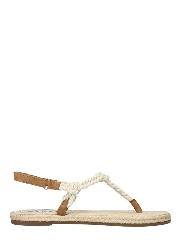 Manebí Rope Flat Sandals - Beige