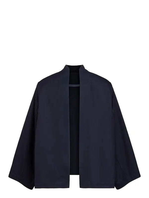 Alaïa Cotton-satin Reverse Jacket - Blue