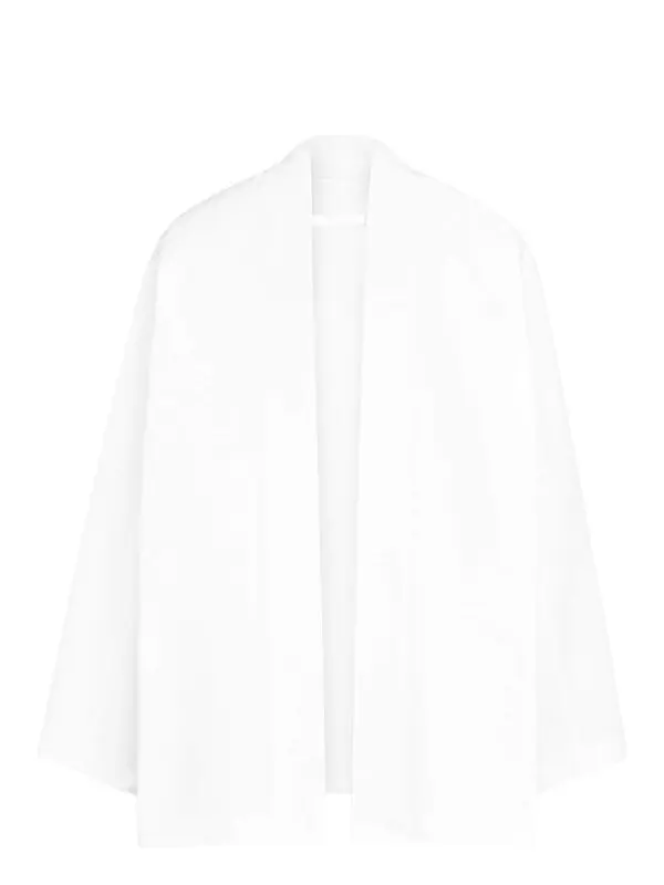 Alaïa Cotton Poplin Reverse Jacket - White
