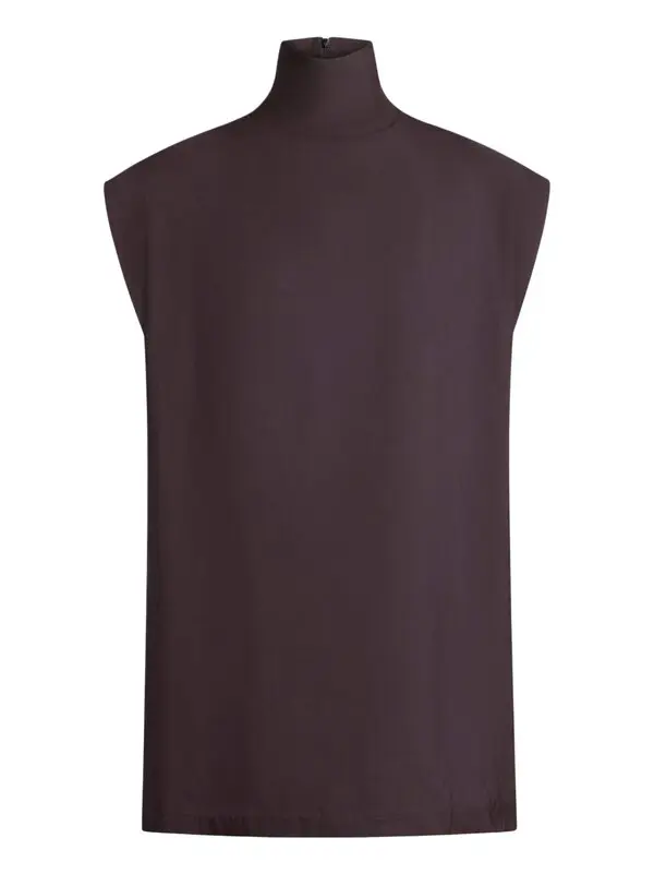 Alaïa Paper-blend Sleeveless Top - Purple
