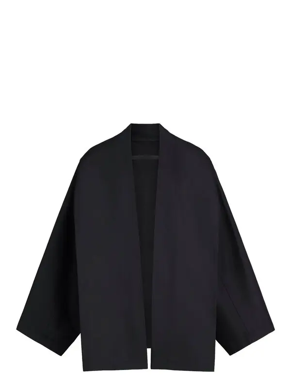 Alaïa Cotton Poplin Reverse Jacket - Black