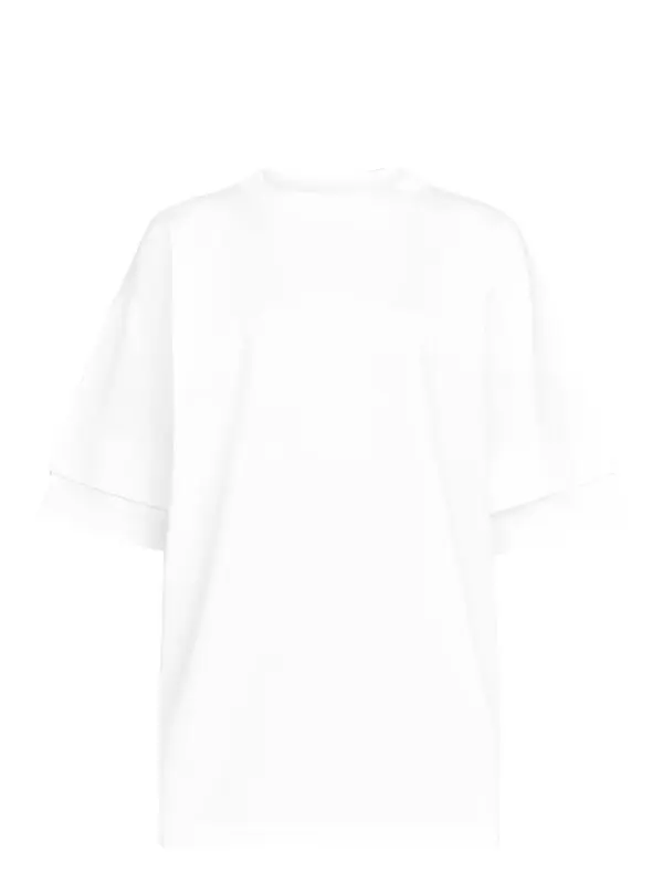 Alaïa Cotton Layered T-shirt - White