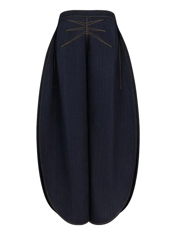 Alaïa Wool Petal Jeans - Blue