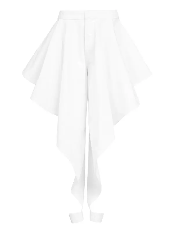 Alaïa Denim Open-leg Jeans - White