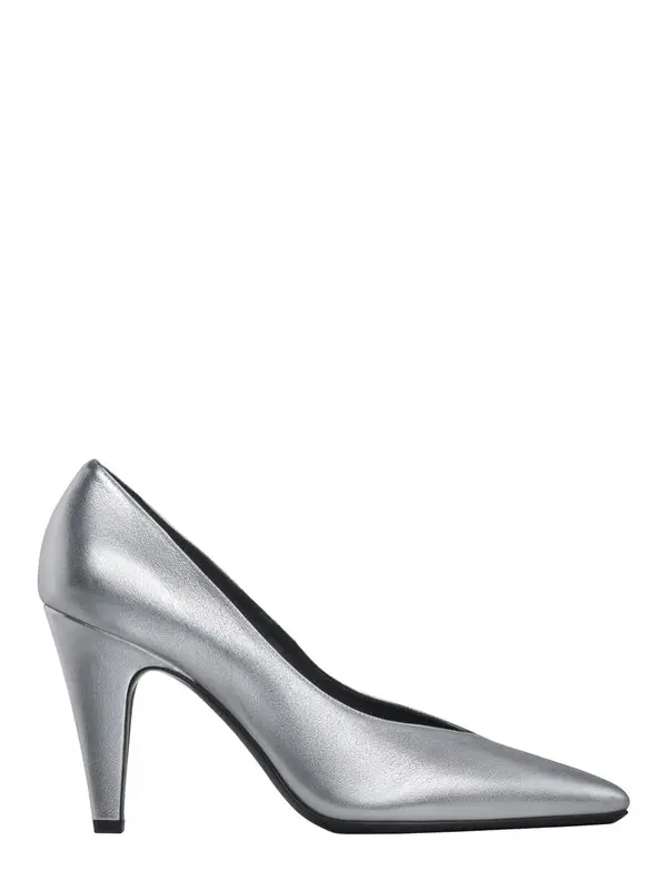 Alaïa Metallic Leather Cone Pumps 90 - Black