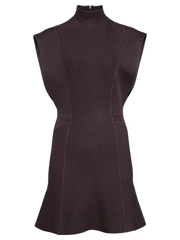 Alaïa Structured Mini Dress - Purple