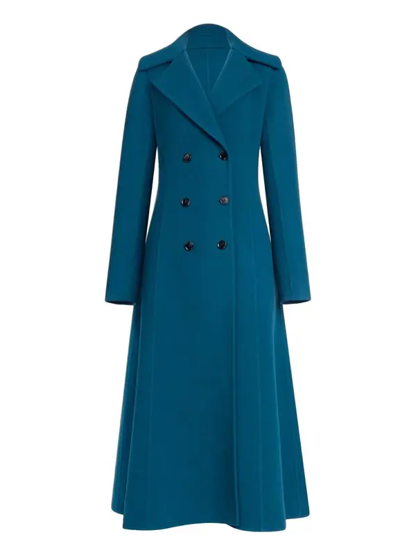 Alaïa Virgin Wool Princess Coat - Green