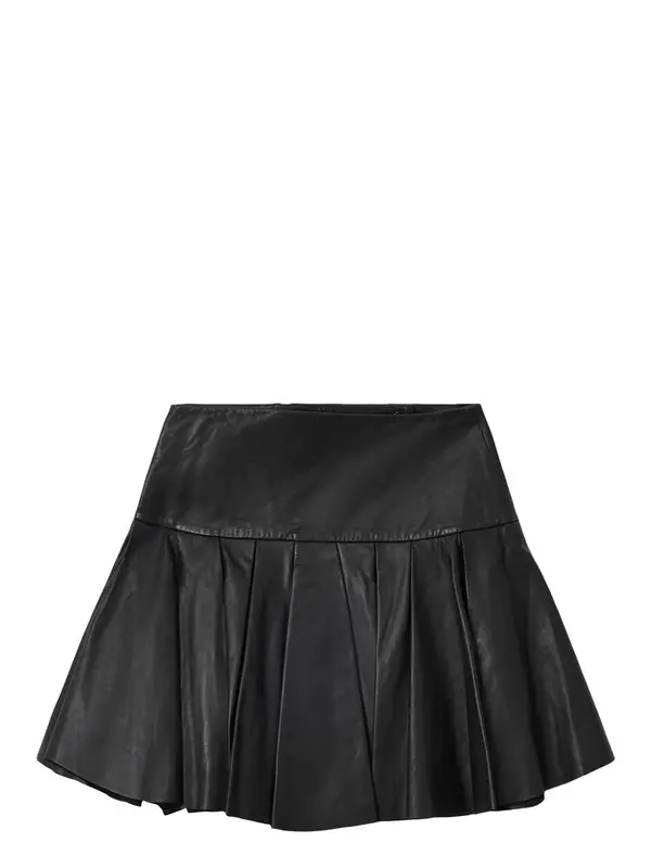 ALLSAINTS Nappa Leather Irina Mini Skirt - Black
