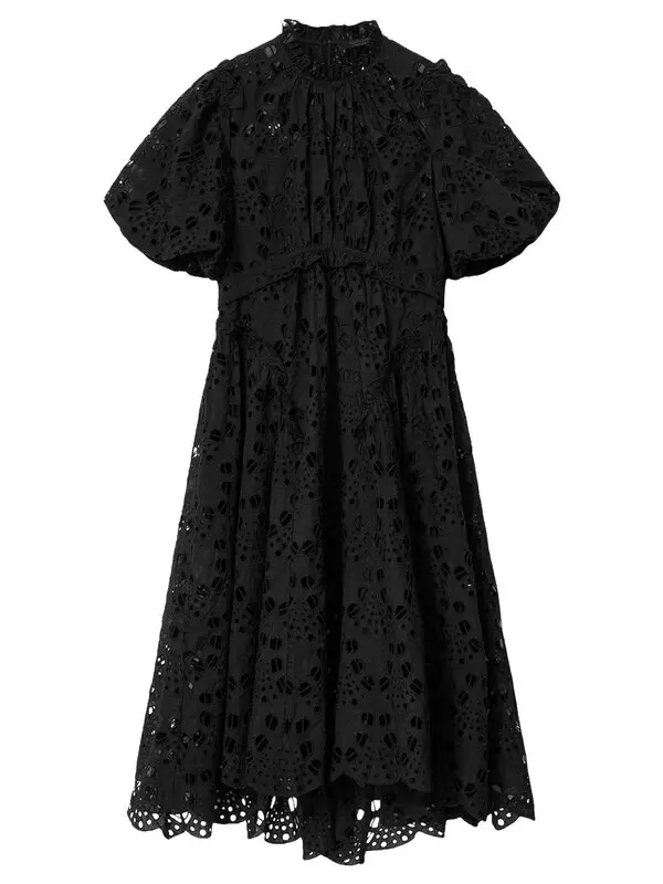 ALLSAINTS Embroidered Odette Maxi Dress - Black