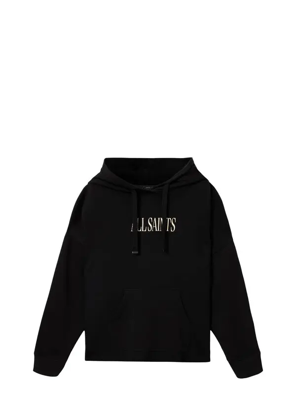 ALLSAINTS Organic Cotton Cora Etie Hoodie - Black