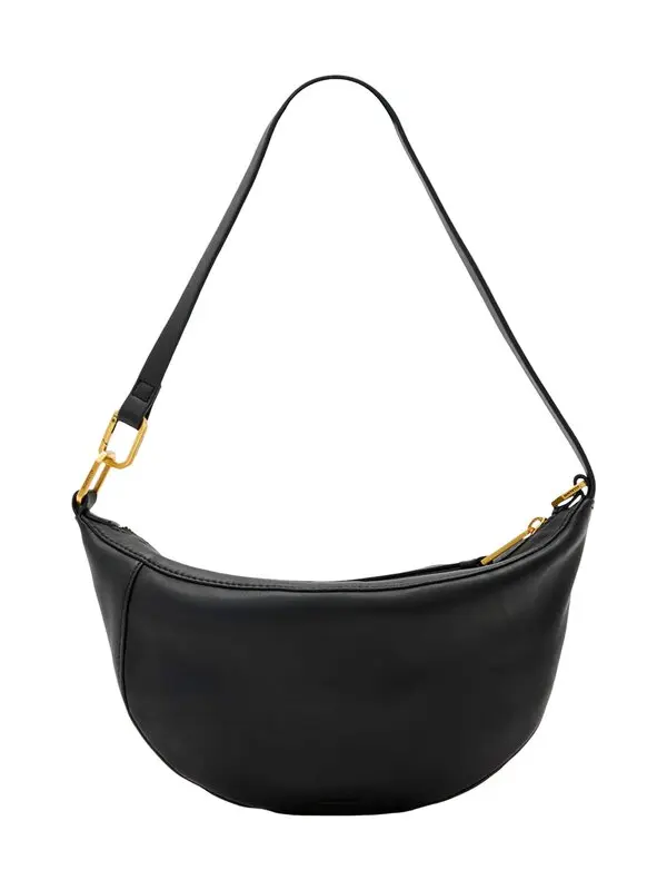ALLSAINTS Micro Leather Luna Shoulder Bag - Black